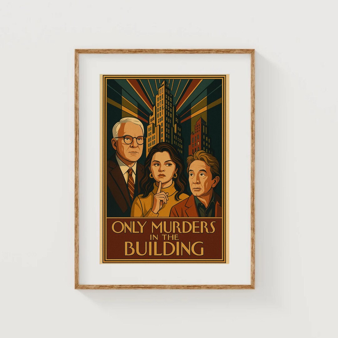 Only Murders in the Building Art Print OMITB TV Show Poster Arconia Fan ...