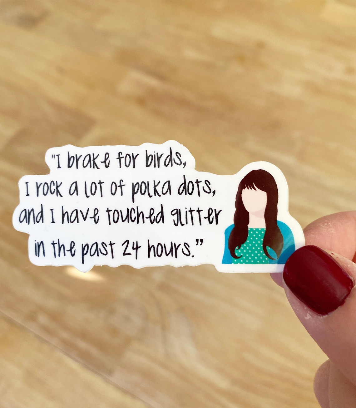 Jessica Day Sticker Jess New Girl Art Quote - Etsy