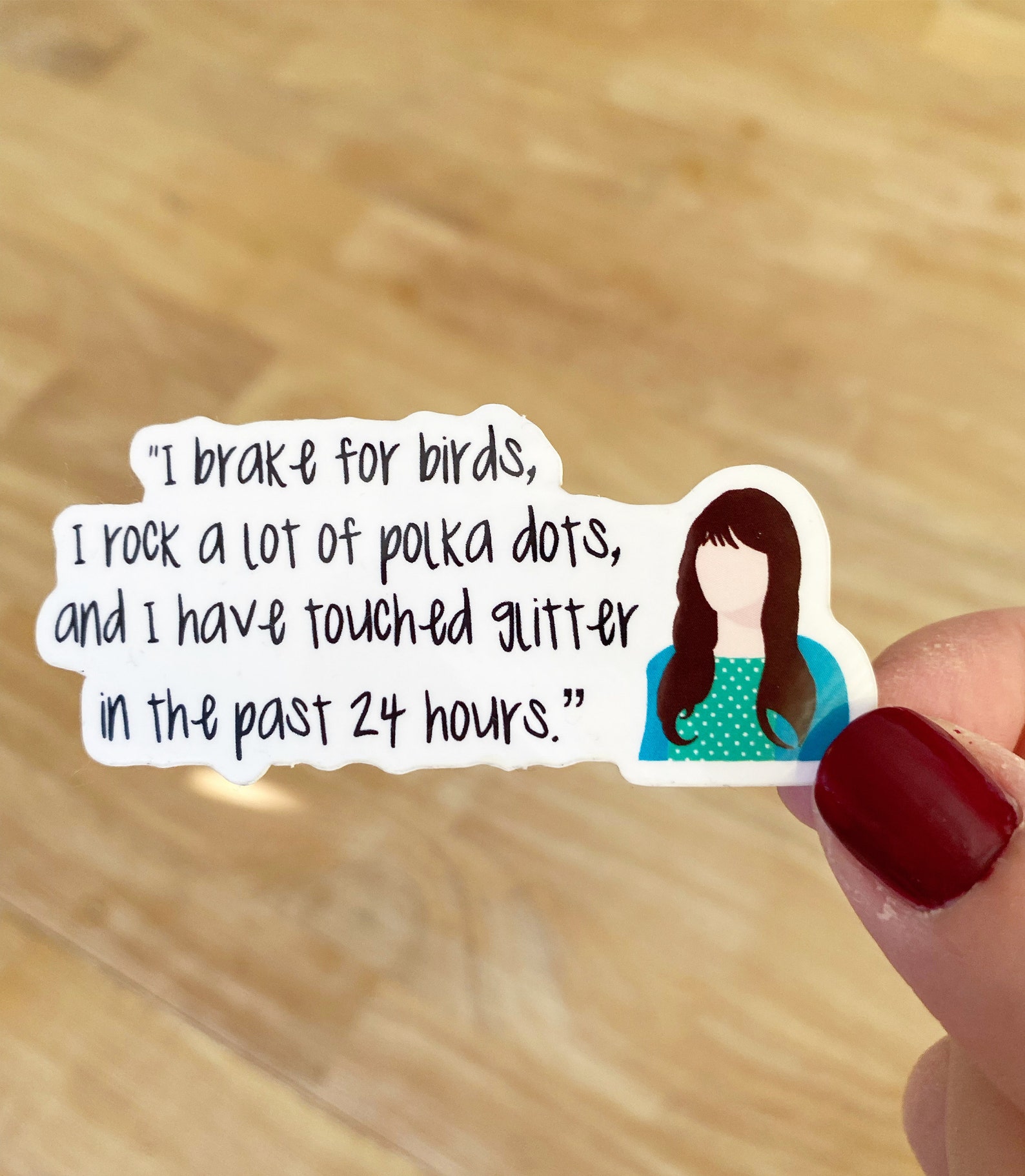 Jessica Day Sticker Jess New Girl Art Quote - Etsy