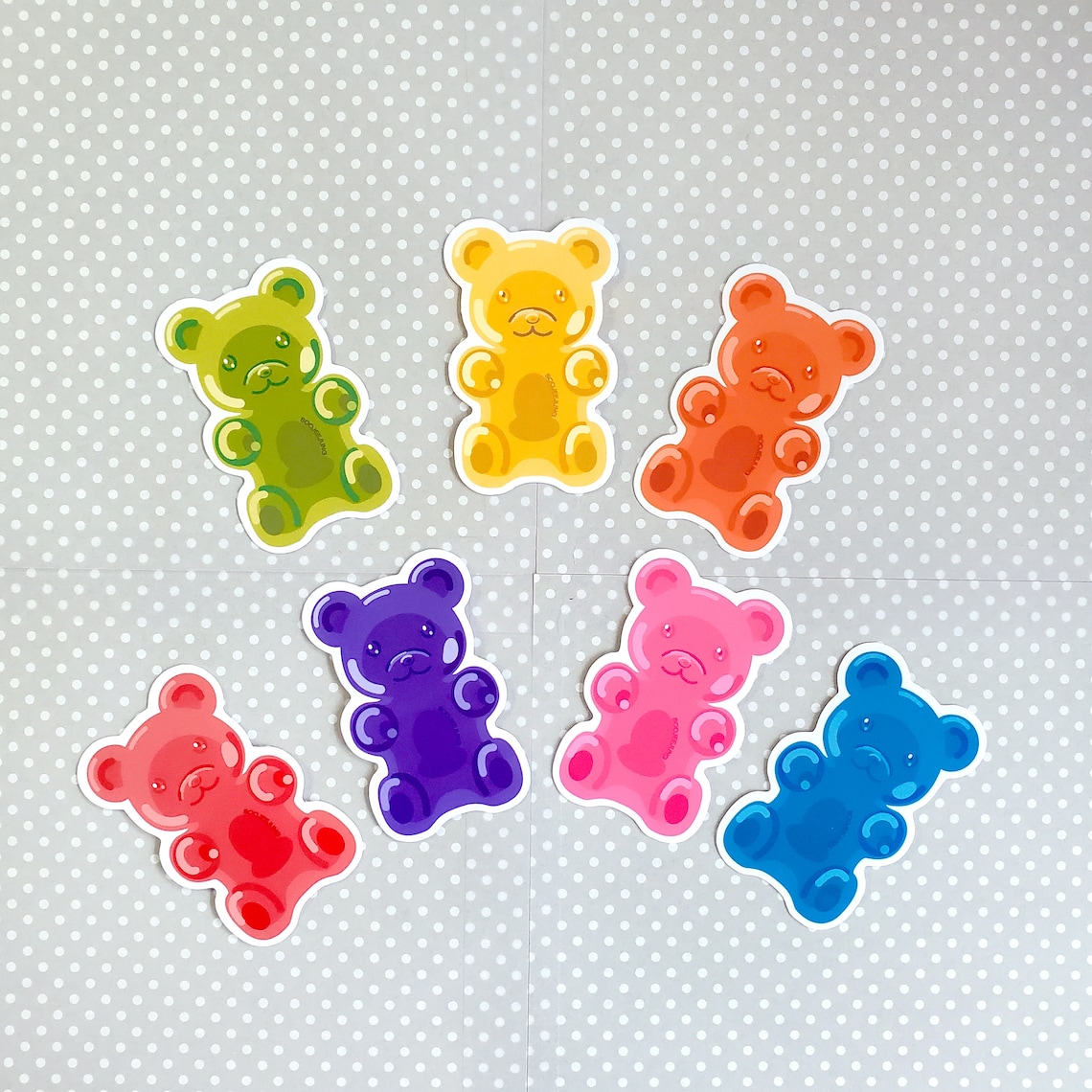 Cute Gummy Bear Sticker / Sweets Sticker / Colorful / Laptop Decals ...