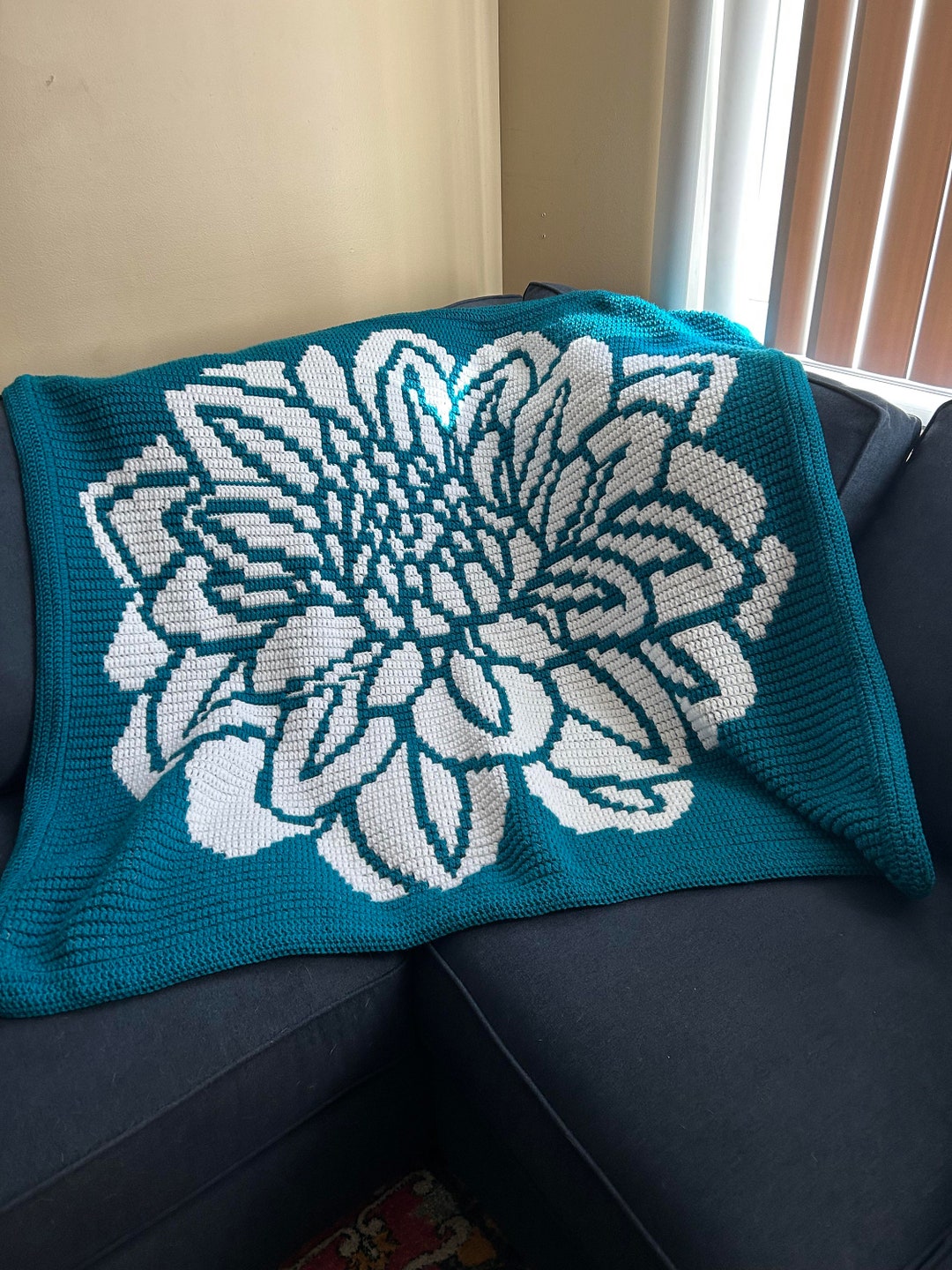 Full Bloom Overlay Mosaic Crochet Pattern, Flower Crochet Pattern - Etsy