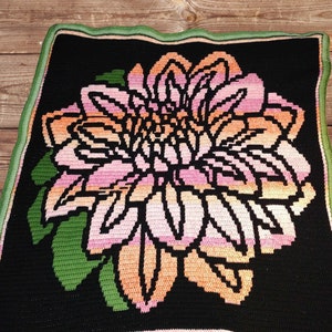 Full Bloom Overlay Mosaic Crochet Pattern, Flower Crochet Pattern - Etsy