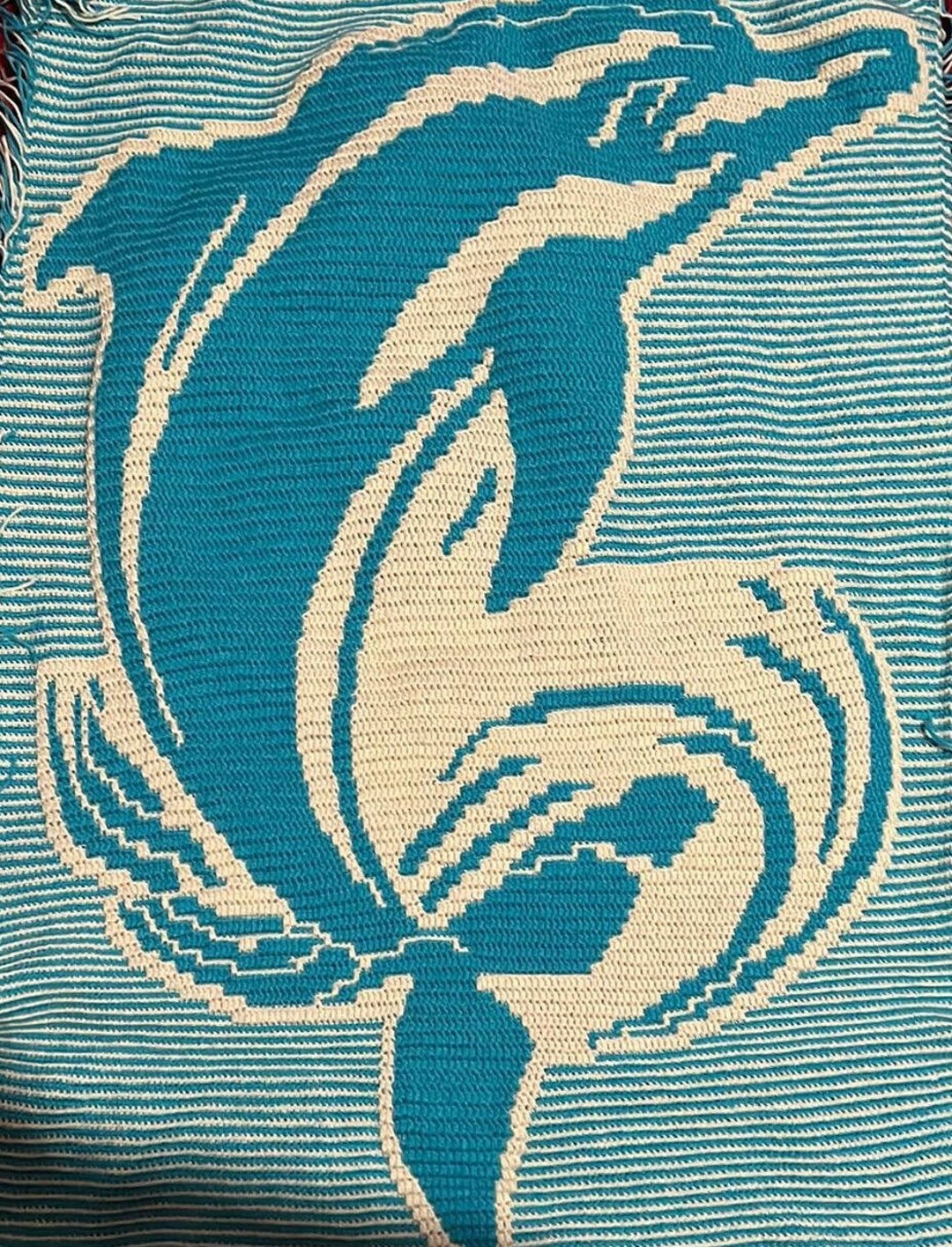 Happy Dolphin Overlay Mosaic Crochet Pattern, Dolphin Crochet Pattern ...
