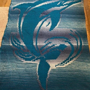 Happy Dolphin Overlay Mosaic Crochet Pattern, Dolphin Crochet Pattern ...