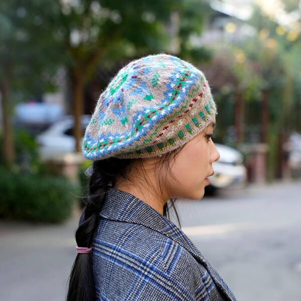 Knitted Tam Hat - Etsy