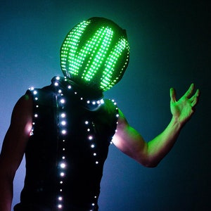 LED Screen helmet _H12 | Etsy