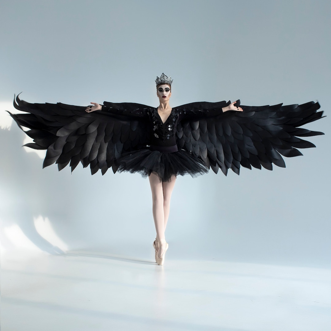 Black Angel Cosplay Wings / Black Swan / Costume Devil Outfit / Devil ...