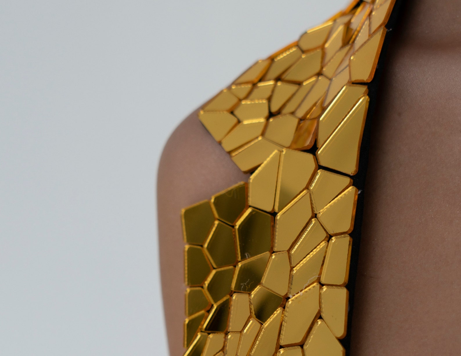 Gold Mirror Dance Collar Accessory / Hot Christmas Cheeky Sparkly Npc ...