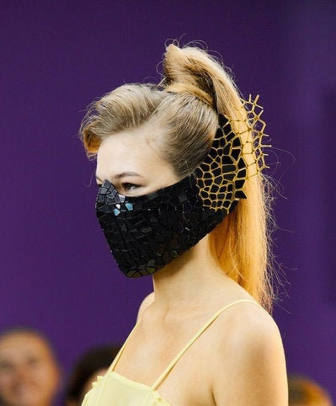 Black Mirror Disco Ball Glitter Sparkly Mirror Mask / Christmas Costume ...