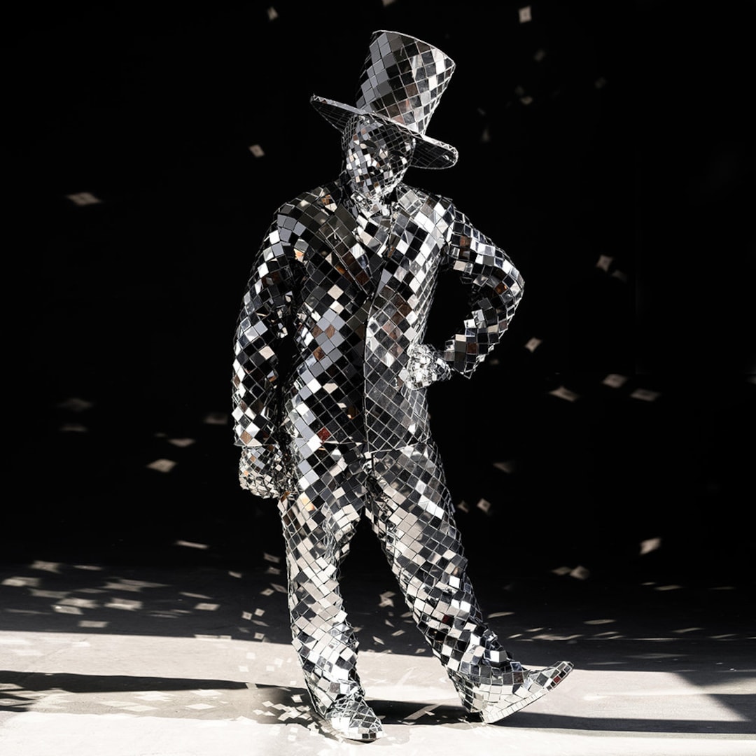 Mirror Man Glass Man Performance Christmas Costume Suit - Square Style ...
