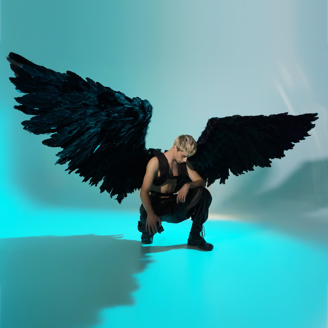 Black Mechanical Feather Wings / Raven Cosplay Wings / Feather Devil ...