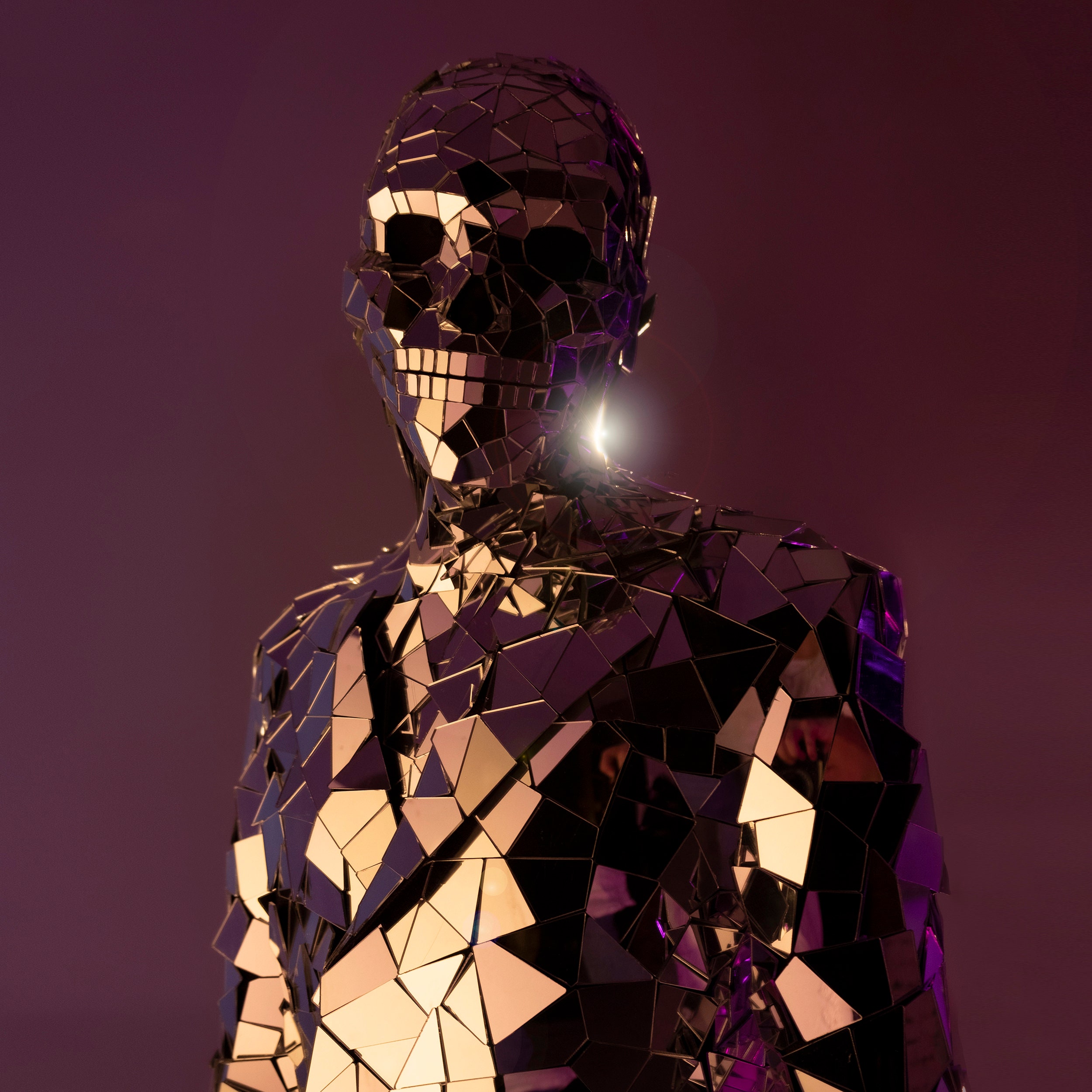 Mirror Man skull Mask Glass Man Performance | Etsy