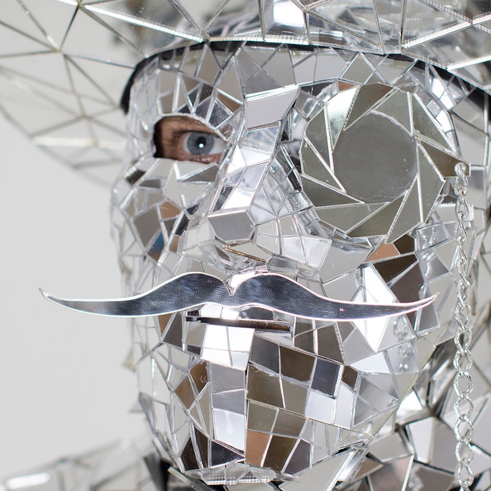 Mirror Man "monocle" Glass Man Performance Christmas Costume Suit in ...