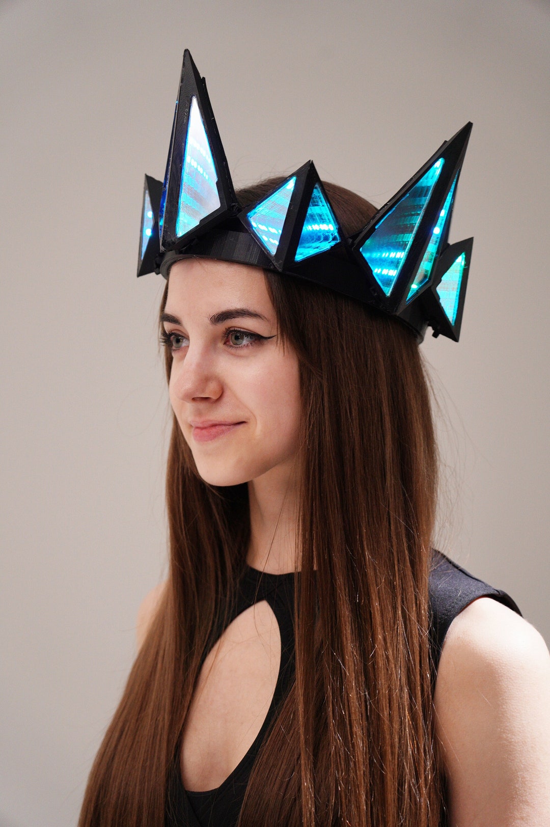 LED Infinity Mirror Crown / Crystal Crown / LED Accessory / - Etsy ...