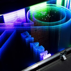 LED Infinity Wall Mirror Decoration/ Light up Large Photo Zone ...