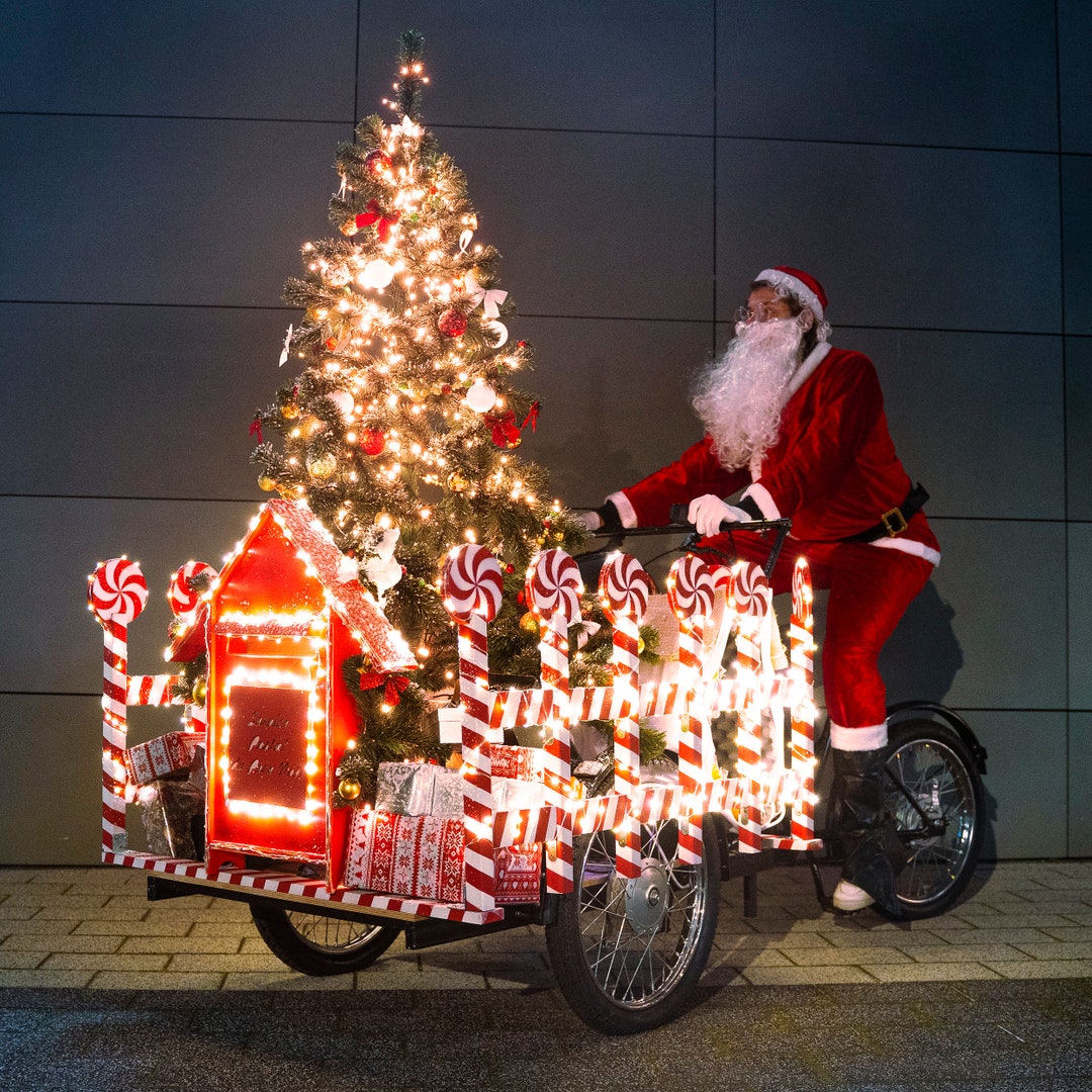 EXAMPLE Custom Made Santa Claus Sleigh Christmas Bike With Light up ...
