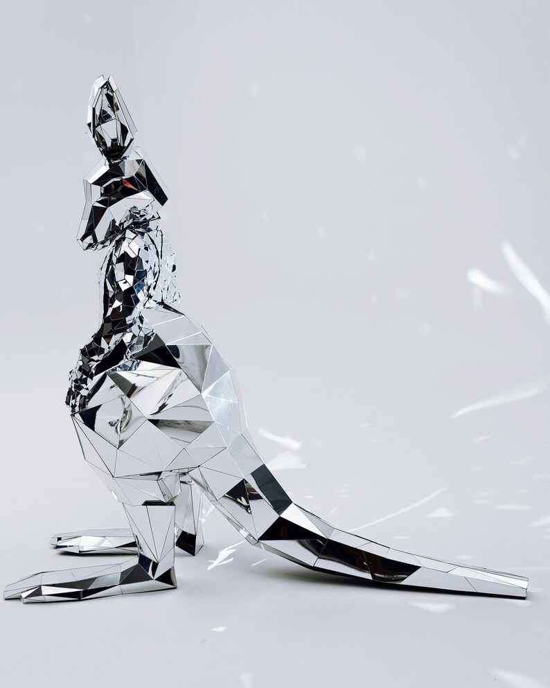 Sequin Silver Mirror Man "kangaroo" Costume / Carnival Cosplay Costume ...