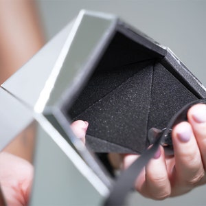 Silver Mirror Low Poly Face Mask / Cosplay Mirror Mask / Christmas ...