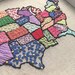 USA Map Embroidery Kit United States Map America Map | Etsy