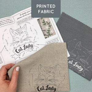 Modern Embroidery Kit: Cat Lady - Etsy