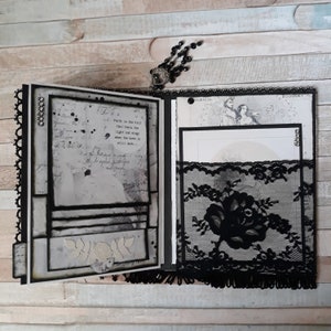 Black and White Cascading Mini Album - Etsy