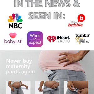 Maternity Band, Pregnancy Belt, Belly Band, Waistband Extender ...