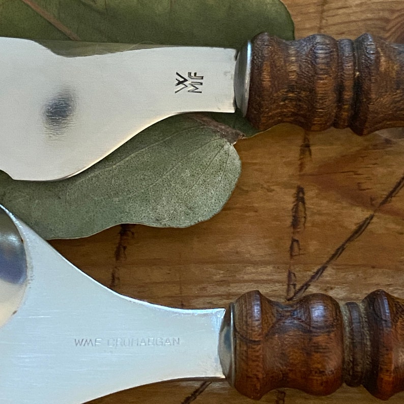 Kitchen Utensils Set With Wood Handles by WMF Burgund Round Table ...