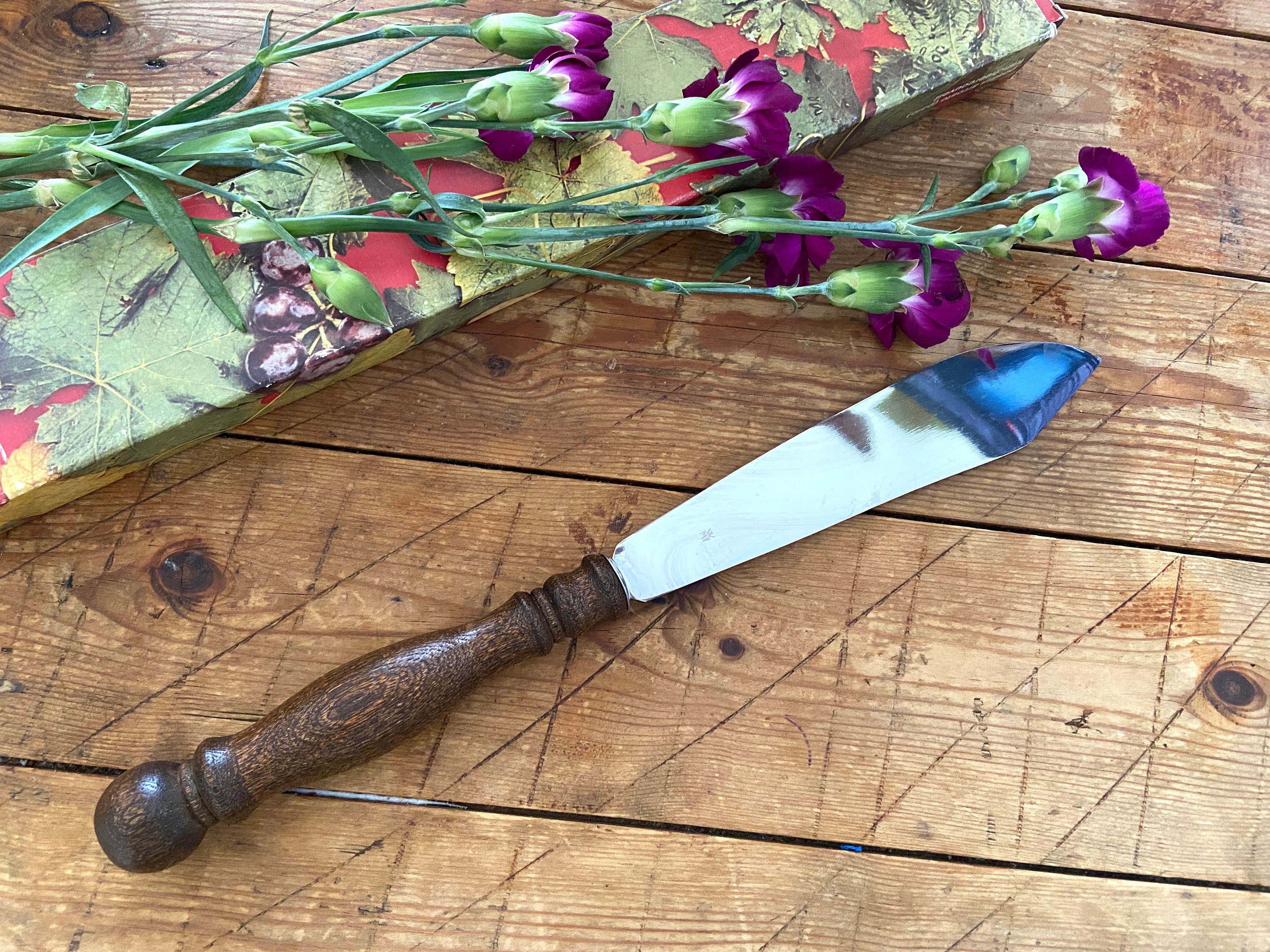 Vintage WMF Large CAKE Pastry Knife, Burgund Tafelrunde Germany ...