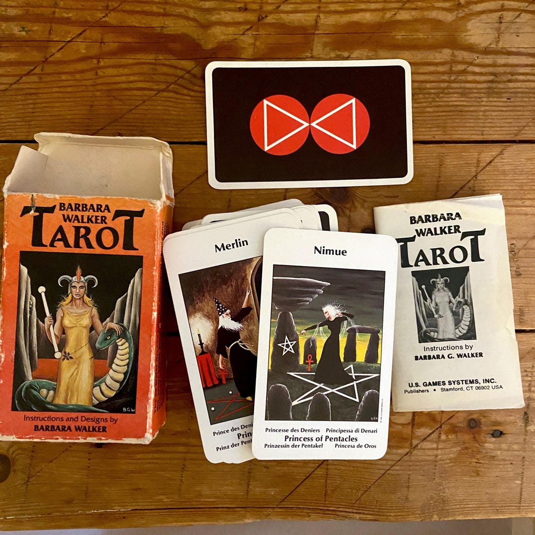 Vintage Tarot Barbara Walker Mystical Pagan Tarot - Etsy