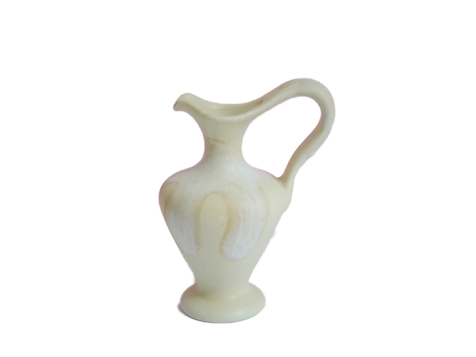 Vintage Ceramic Handle Vase, Small Decorative Carafe in Beige - Etsy Canada