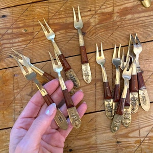 Siam Heritage Collection: Vintage Thai Party Picks - Set of 11 Forks in ...