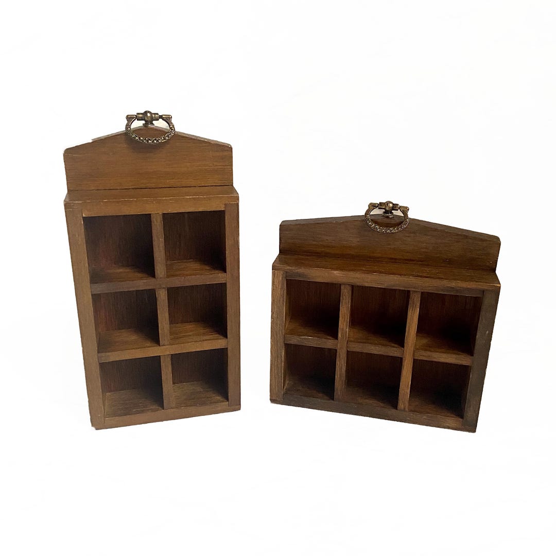 Vintage Wooden Thimble Display Cases – Set of 2 | Miniature ...