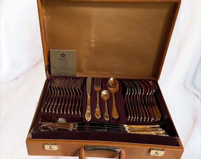 SBS Solingen Cutlery Set 12 Person 70 Pieces Cutlery Case Fully 23/24 ...