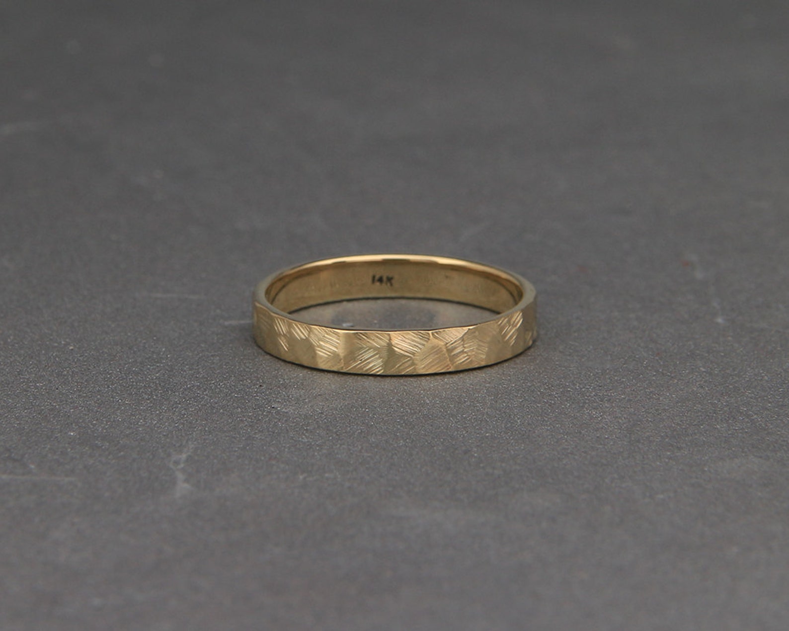 14k Gold Women's Wedding Ring Handmade 14k Solid Gold | Etsy