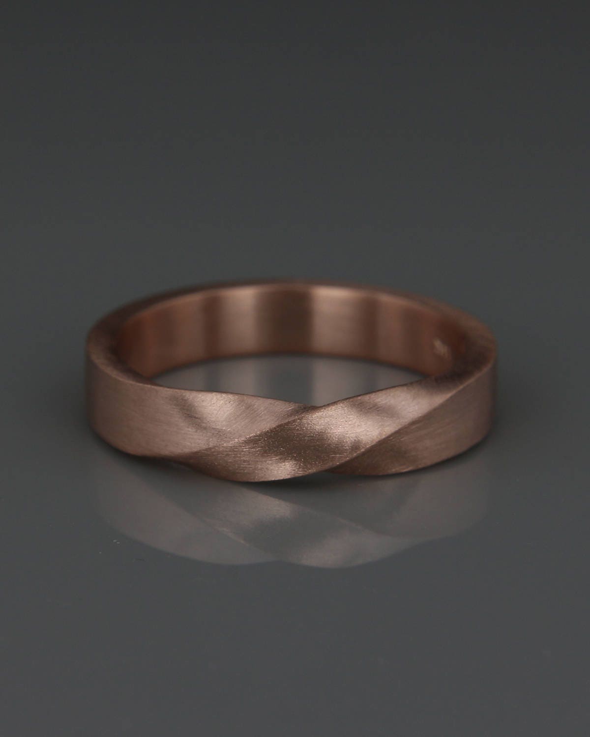 14k Gold Mobius Men's Wedding Band Solid 14K Gold - Etsy Australia