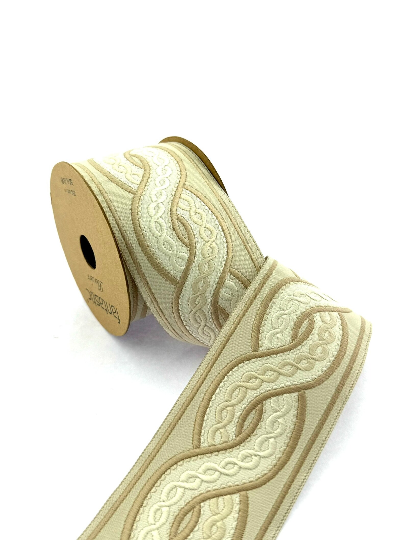 Drapery Banding Tape, Spiral Embroidery Trim, 2.75-inch Woven Trim for ...