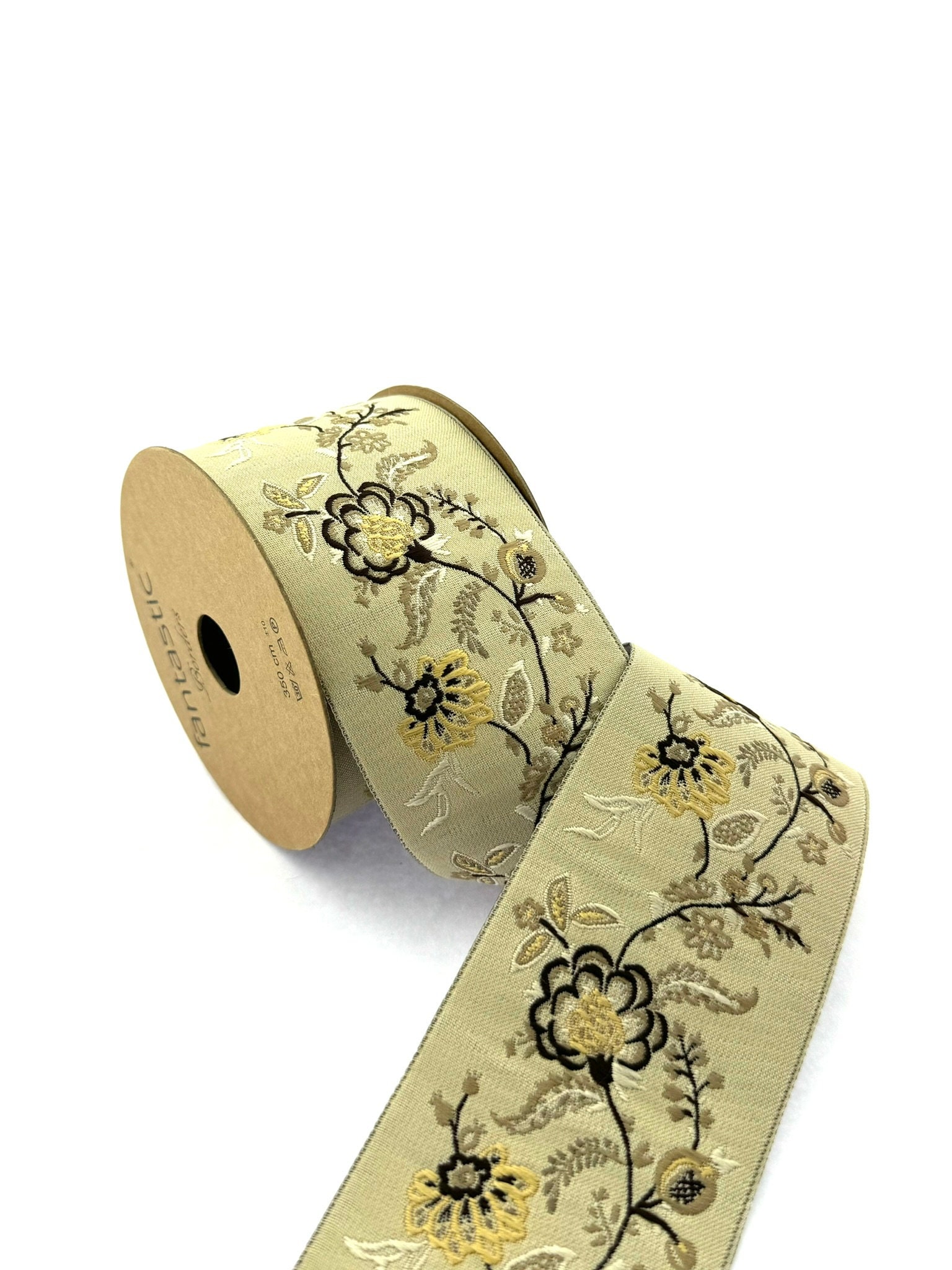 Floral Drapery Banding Tape, Embroidery Trim, Sewing Trim, 2.75-inch ...