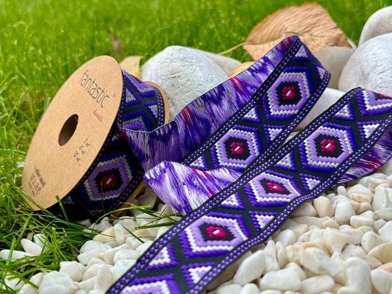 Aztec Jacquard Ribbon: 35mm Sewing Trim, Costume & Decor - Etsy