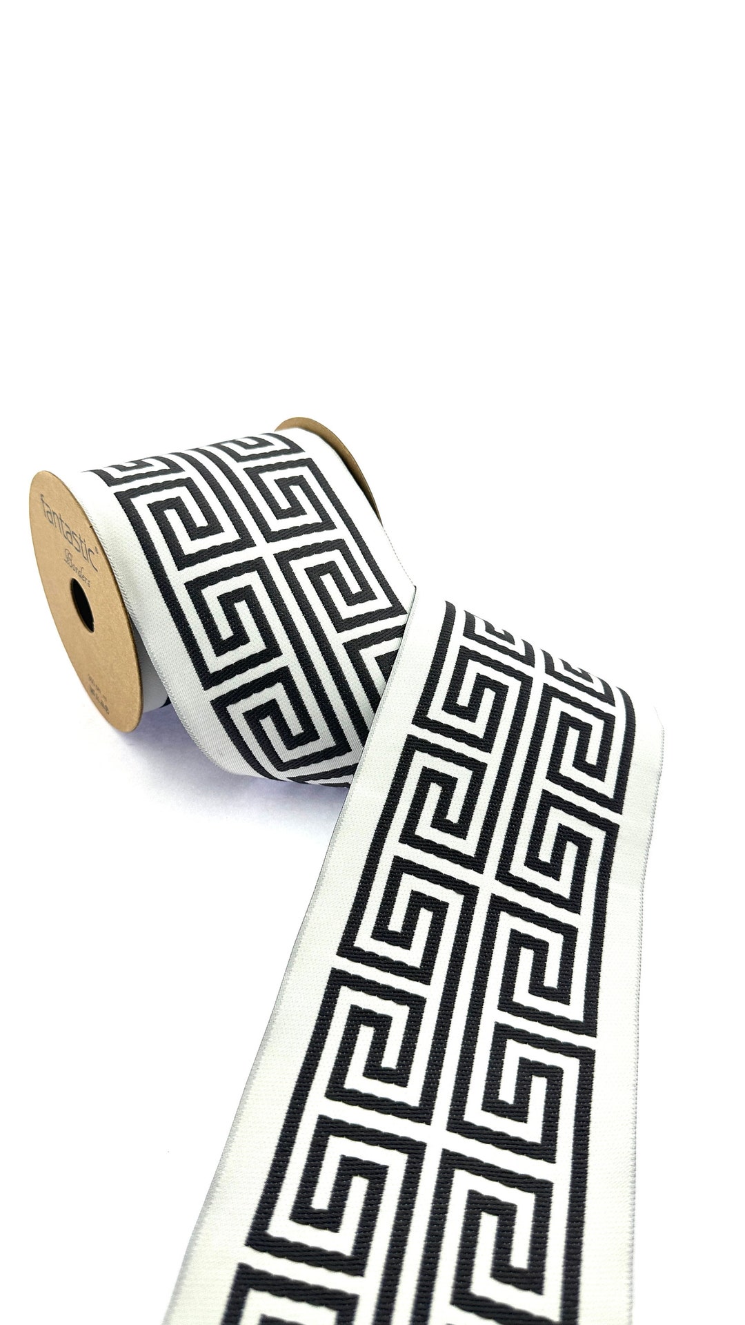 Greek Key Woven Trim: 3.93" Embroidery Tape for Home Decor - Etsy