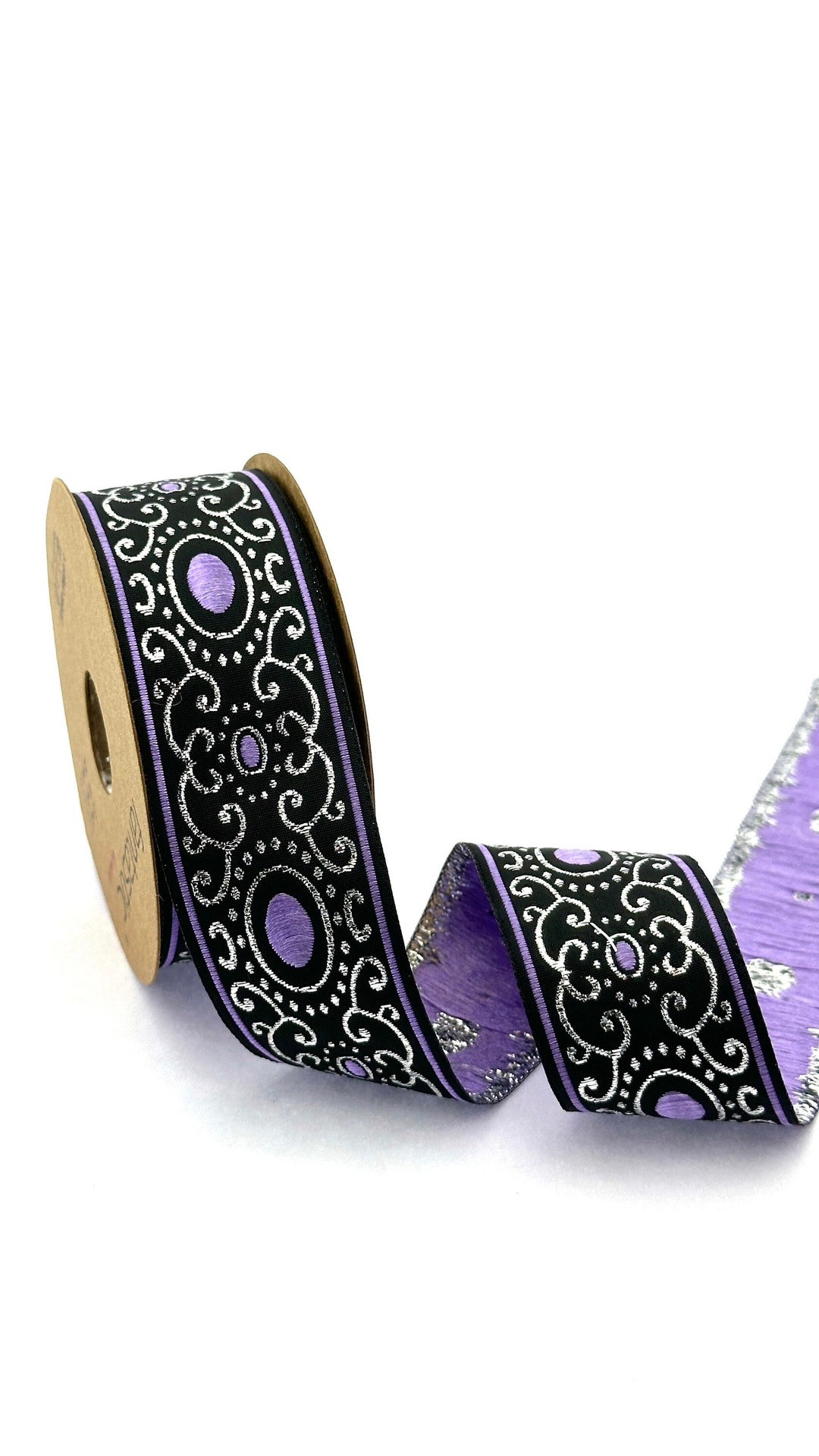 Geometric Jacquard Ribbon Trim: 35mm Embroidered Woven Ribbon - Etsy