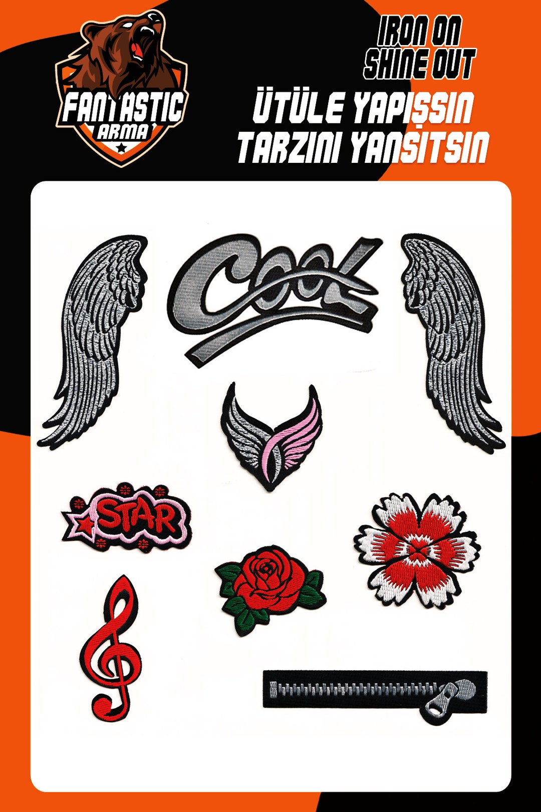 Angel Wings Patches, Iron/sew on Badges for Girls, Sewing Crafting, 9 ...