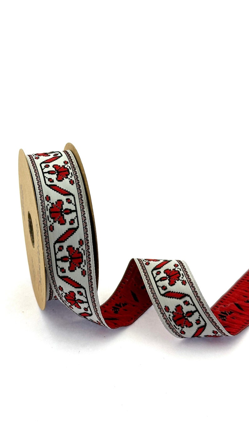 Jacquard Ribbon Trim, Embroidered Ribbon for Clothing Decoration, Woven ...