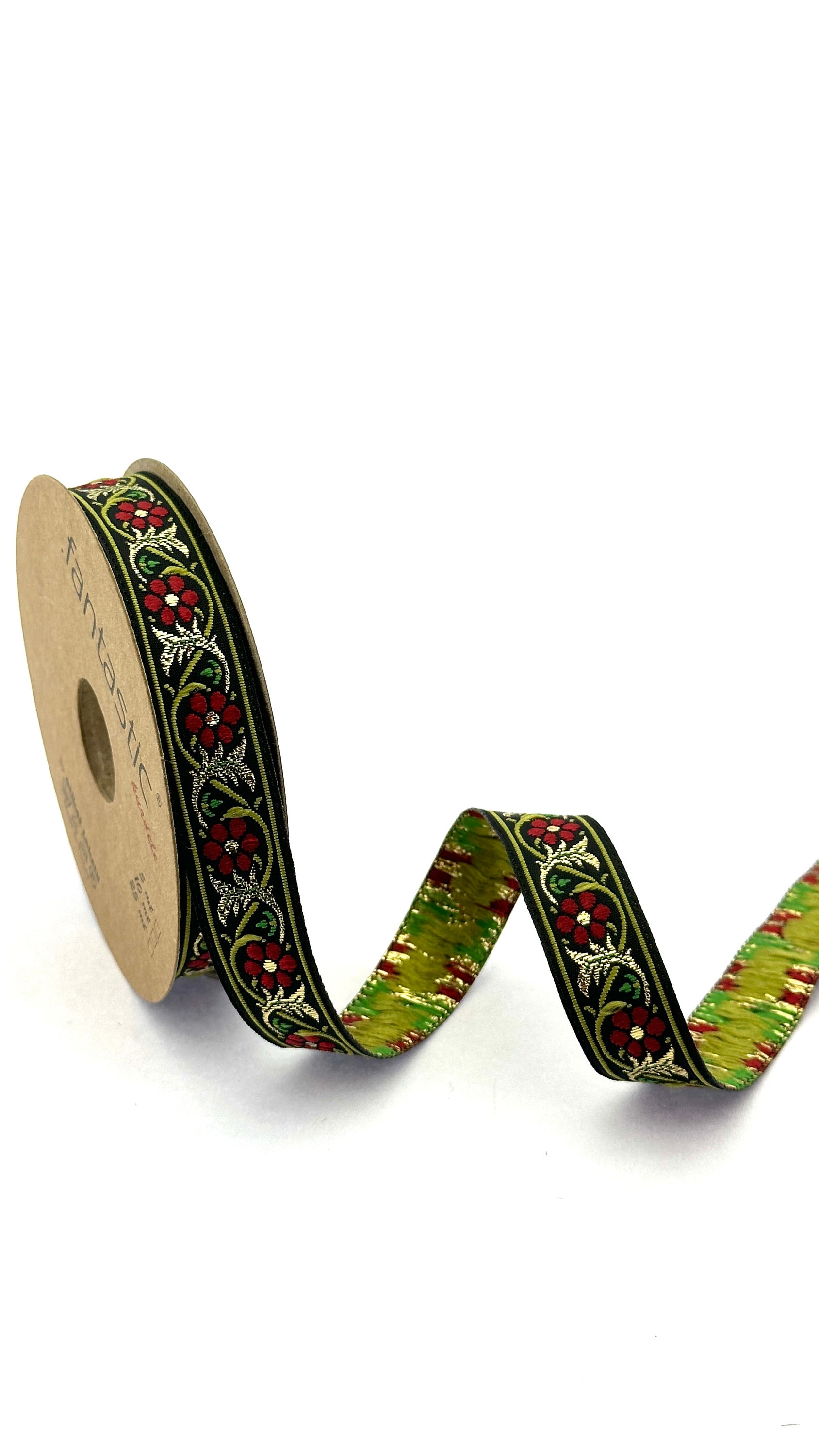 Floral Jacquard Ribbon Trim: Bavarian Costume, Sewing Crafts (0.86 Inch ...