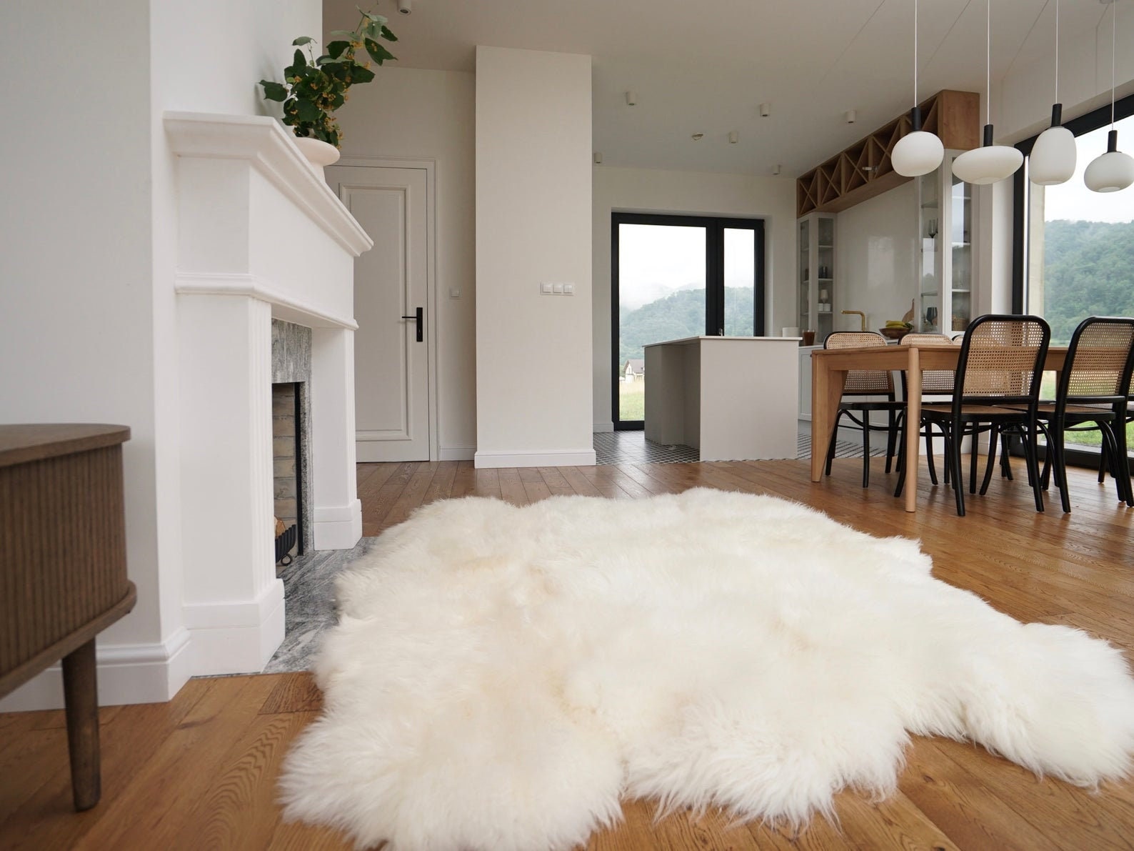 GIANT Rug SEXTO SHEEPSKIN White Throw Genuine Leather Sheep | Etsy