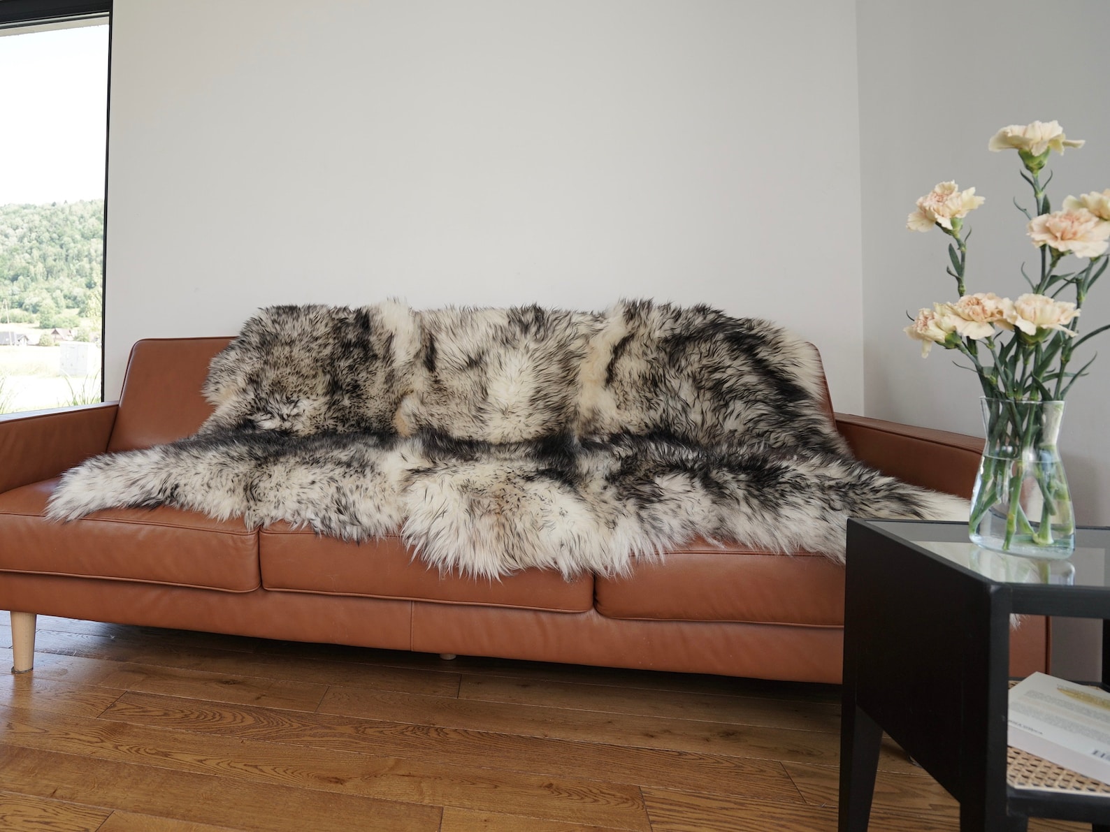 GIANT SHEEPSKIN Triple XXL Mouflon Throw Genuine Leather Sheep Skin 64 ...