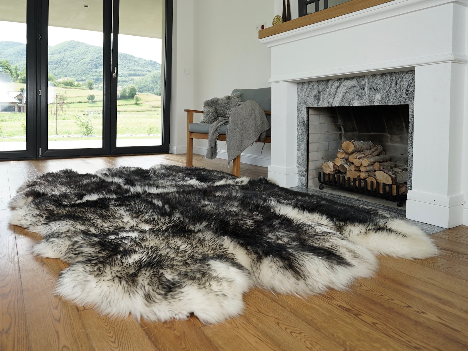 SUPER Sale Rug SEXTO SHEEPSKIN Mouflonthrow Genuine Leather - Etsy