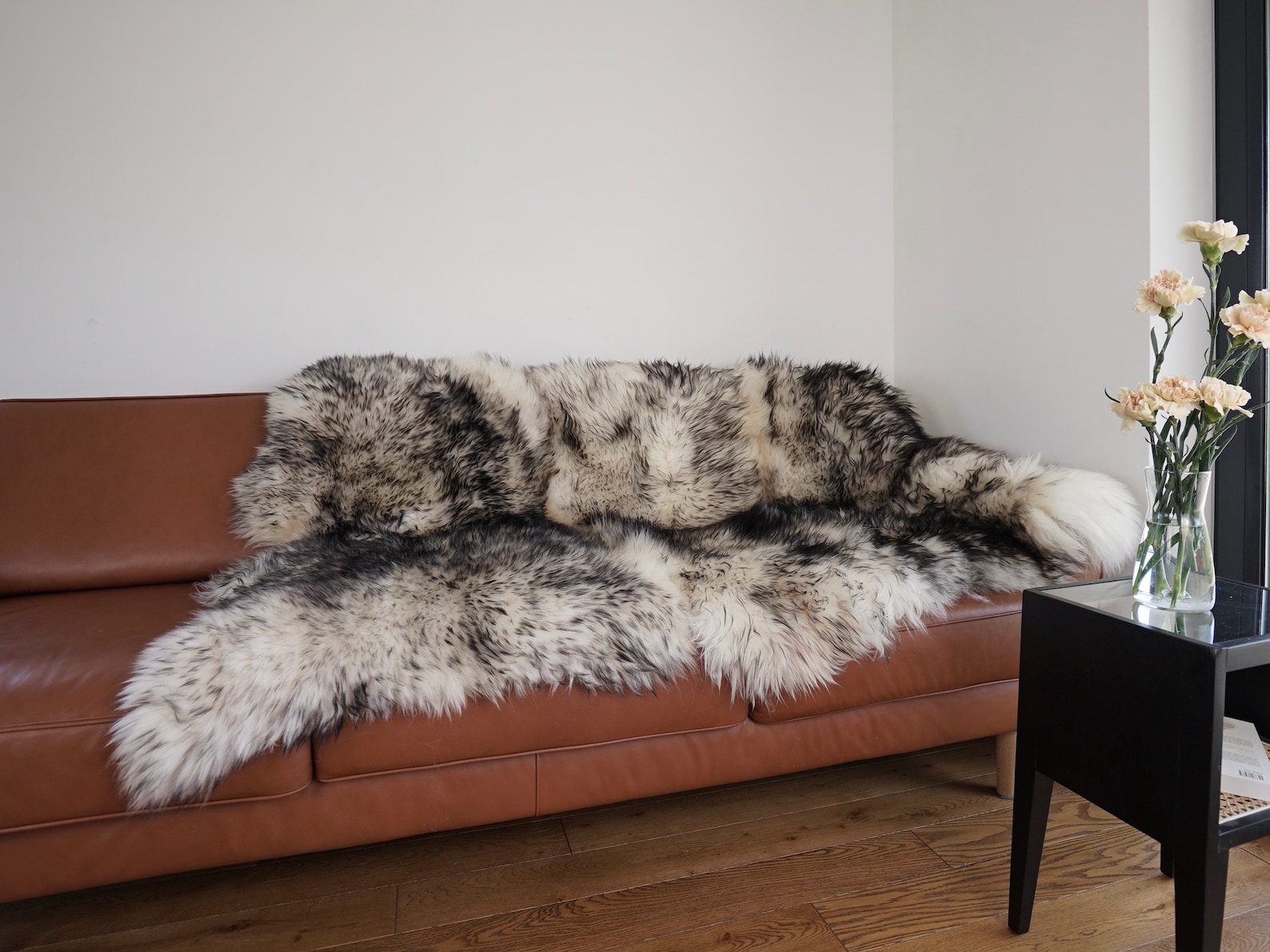 GIANT SHEEPSKIN Triple XXL Mouflon Throw Genuine Leather Sheep Skin 64 ...