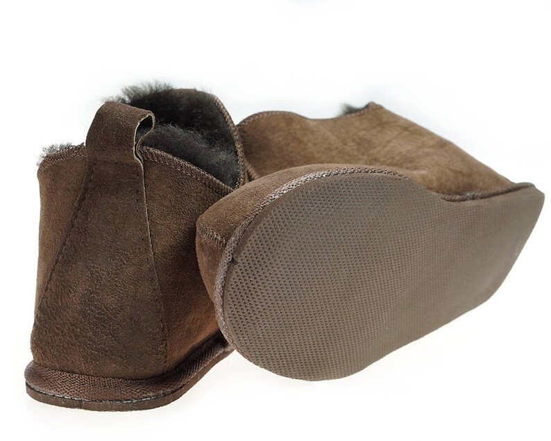 ON SALE Women Natural Leather Wool Slippers Shoes Boots | Etsy