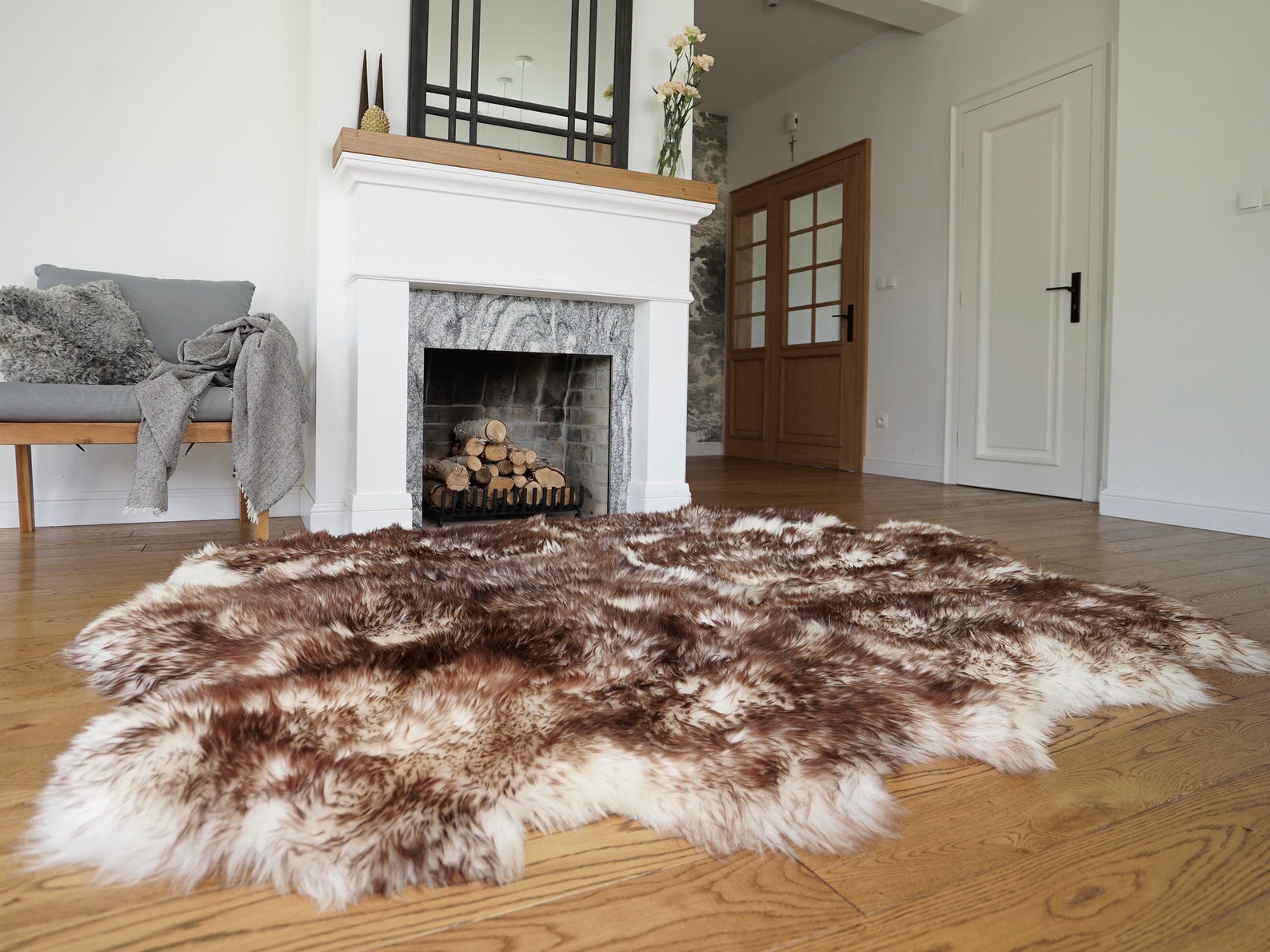 Rug SEXTO SHEEPSKIN Mouflonthrow Genuine Leather Sheep Skin - Etsy