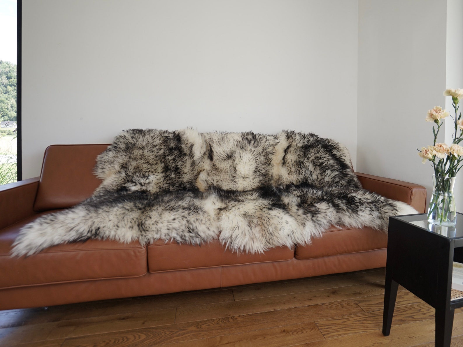 GIANT SHEEPSKIN Triple XXL Mouflon Throw Genuine Leather Sheep Skin 64 ...